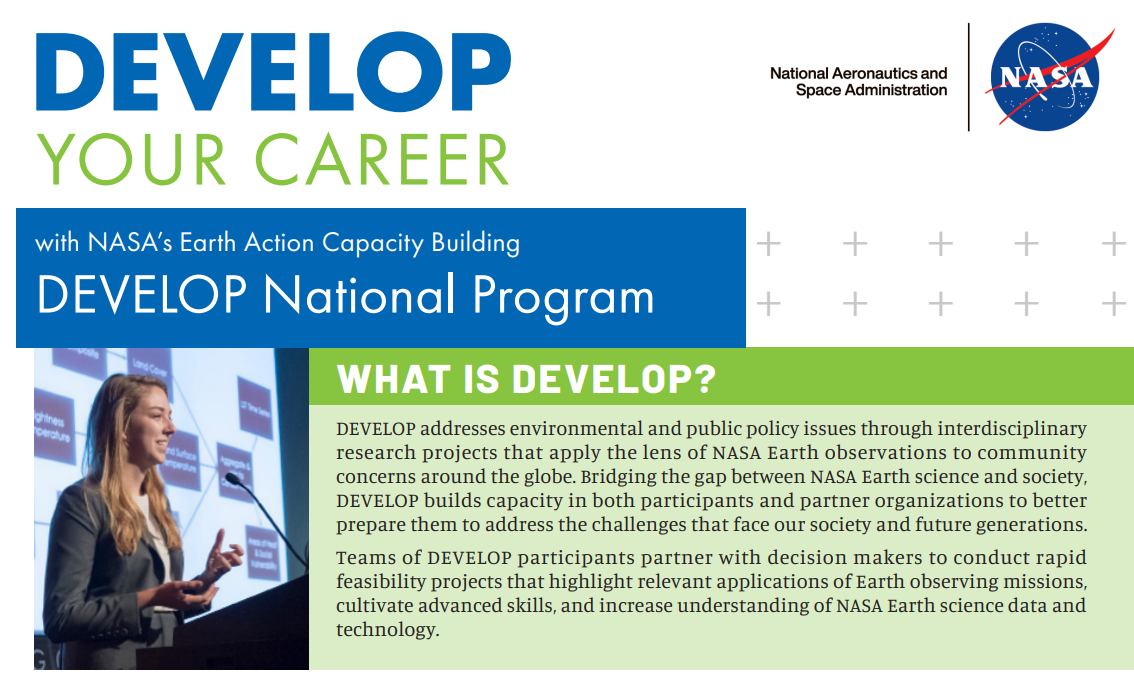 Research: NASA DEVELOP Program (Multiple Locations, USA)